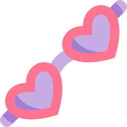 Heart glasses - Free valentines day icons