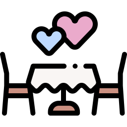 Romantic dinner - Free food and restaurant icons
