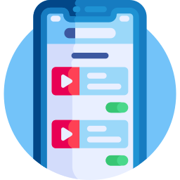 Video tutorials - Free education icons