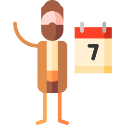 7 days - Free holidays icons