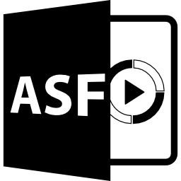 Asf file format symbol - Free interface icons