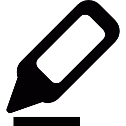 Drawing a straight line - Free art icons