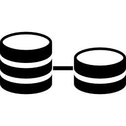 Two databases of different sizes - Free interface icons