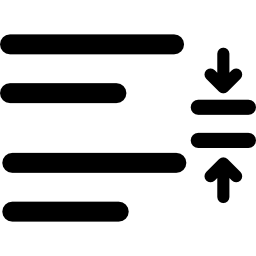 Line spacing adjustment in a paragraph - Free interface icons