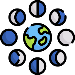 Fases da lua - ícones de natureza grátis