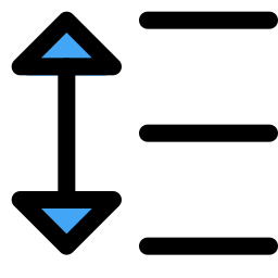 Text spacing - Free interface icons