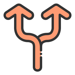 Split - Free arrows icons