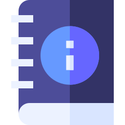 Guide book - Free education icons