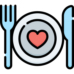 Romantic dinner - Free food icons