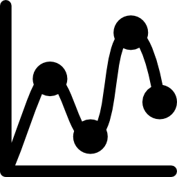 Line chart - Free business icons