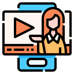 Video tutorial - Free education icons