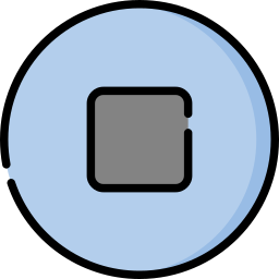 Stop button - Free interface icons