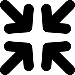 Four arrows pointing center interface symbol to minimize - Free arrows ...