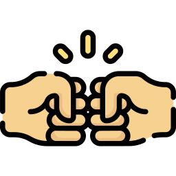 Choca los puños - Iconos gratis de manos y gestos