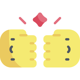 Choca los puños - Iconos gratis de manos y gestos