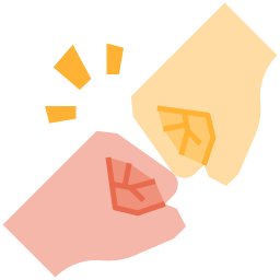 Choca los puños - Iconos gratis de manos y gestos