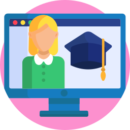 Distance learning - Free education icons