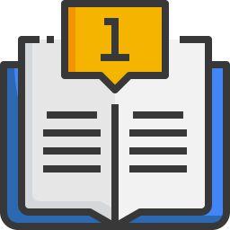 Guide book - Free education icons