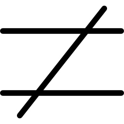 Not equal - Free signs icons