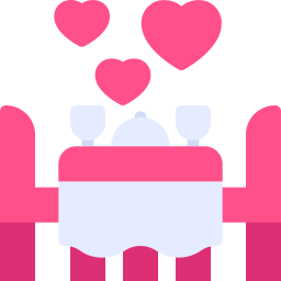 Romantic dinner - Free love and romance icons
