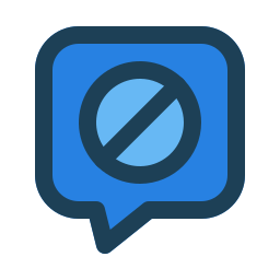 Block chat - Free social media icons