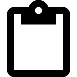 Clipboard paste button - Free interface icons