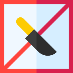 No sharp objects - Free signaling icons