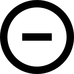 Round delete button - Free interface icons