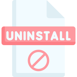 Uninstall - Free files and folders icons