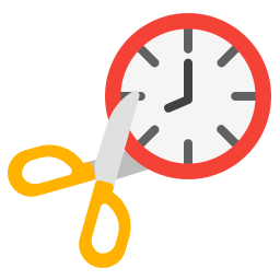 Cut time - Free time and date icons