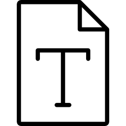 Text - Free interface icons