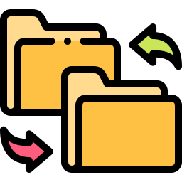 Data transfer - Free files and folders icons