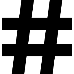 Hash Tag - Free shapes icons