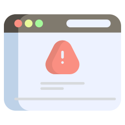 Warning browser - Free web icons