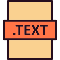 Text - Free interface icons