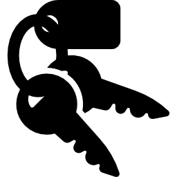 Two Keys On Keychain - Free icons