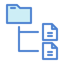 Data transfer - Free files and folders icons