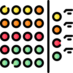Dot matrix chart - Free business and finance icons