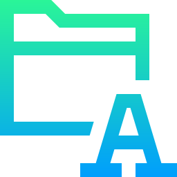 Font - Free files and folders icons