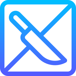 No sharp objects - Free signaling icons