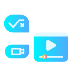 Video tutorial - Free education icons
