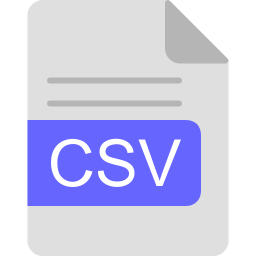 Csv file format - Free files and folders icons