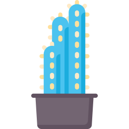 Blue columnar cactus - Free nature icons