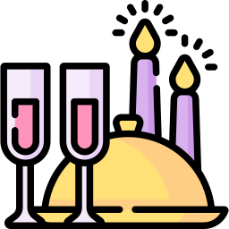 Romantic dinner - Free food and restaurant icons