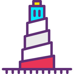 Tower of babel - Free monuments icons