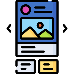 Carousel - Free social media icons