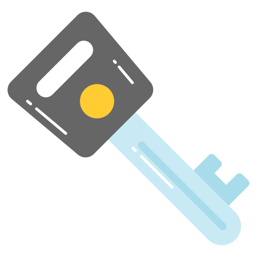 Key Generic color fill icon