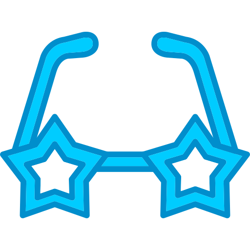 Star Glasses Generic Color Lineal Color Icon