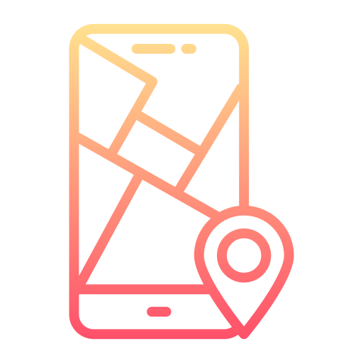 Location Generic gradient outline icon