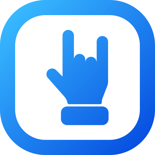 Hand Gesture Generic Gradient Fill Icon